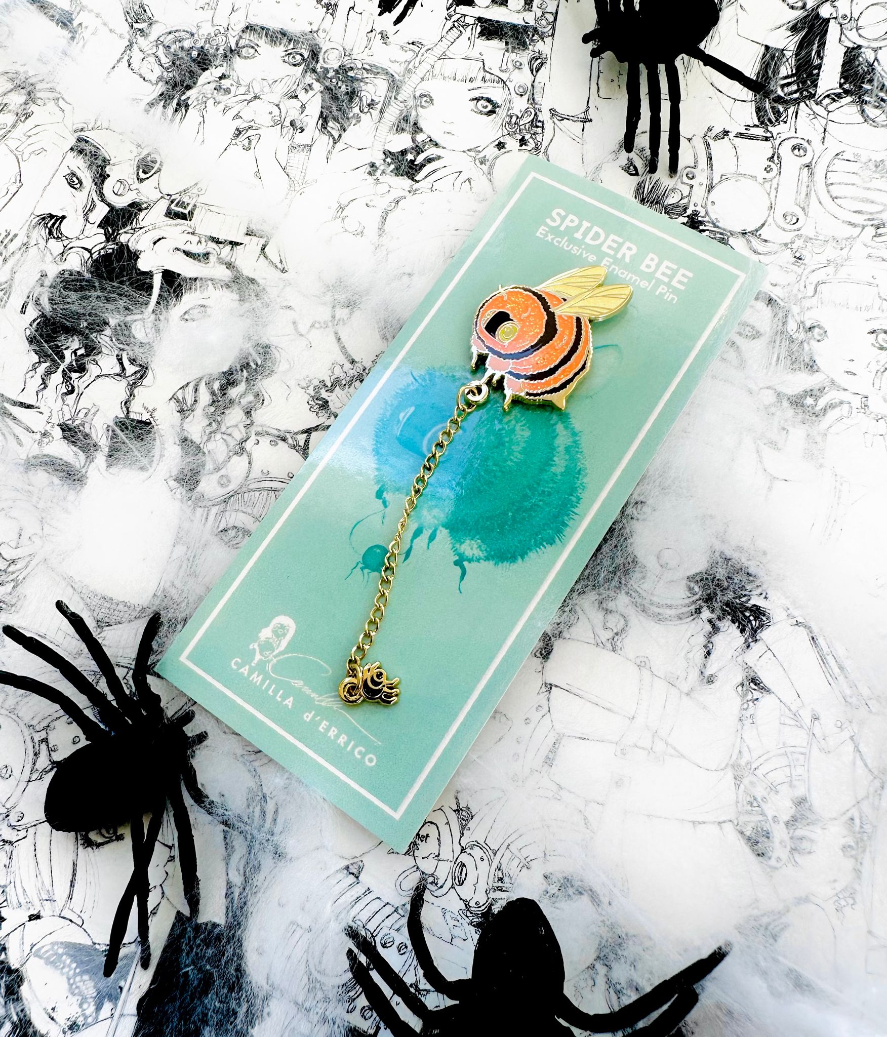 Spider Bee Pin Release – camilladerrico.com